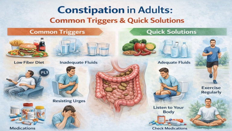 Constipation in Adults: Common Triggers & Quick Solutions for Fast Relief